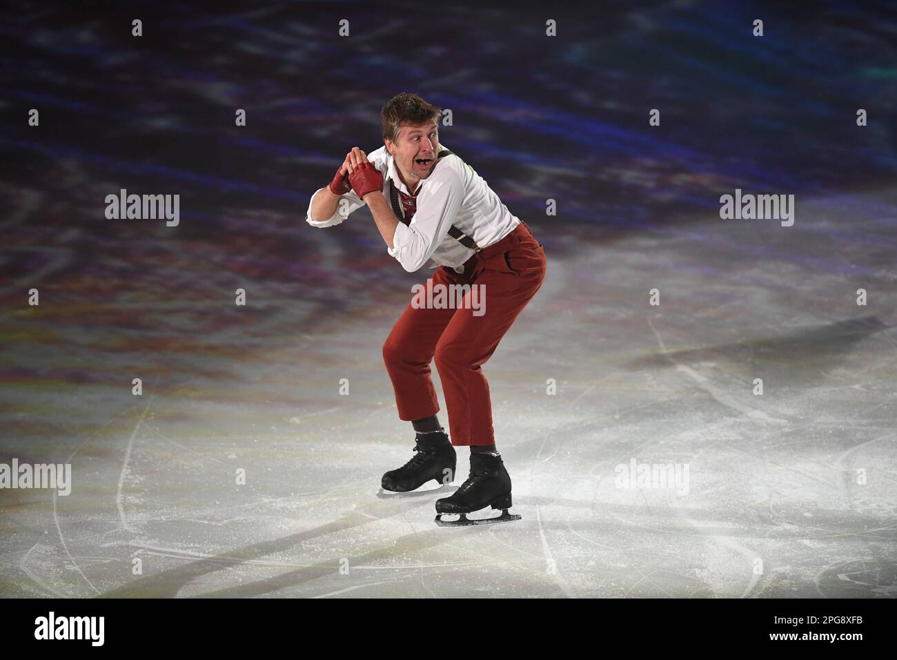 Moscow. Figure skater Alexei Yagudin performs at the 'Russian Challenge ...