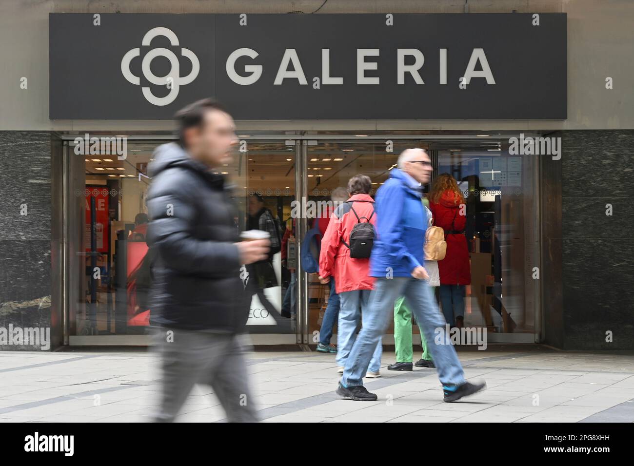 Galeria Karstadt Kaufhof branch on Marienplatz in Munich on March 21st ...