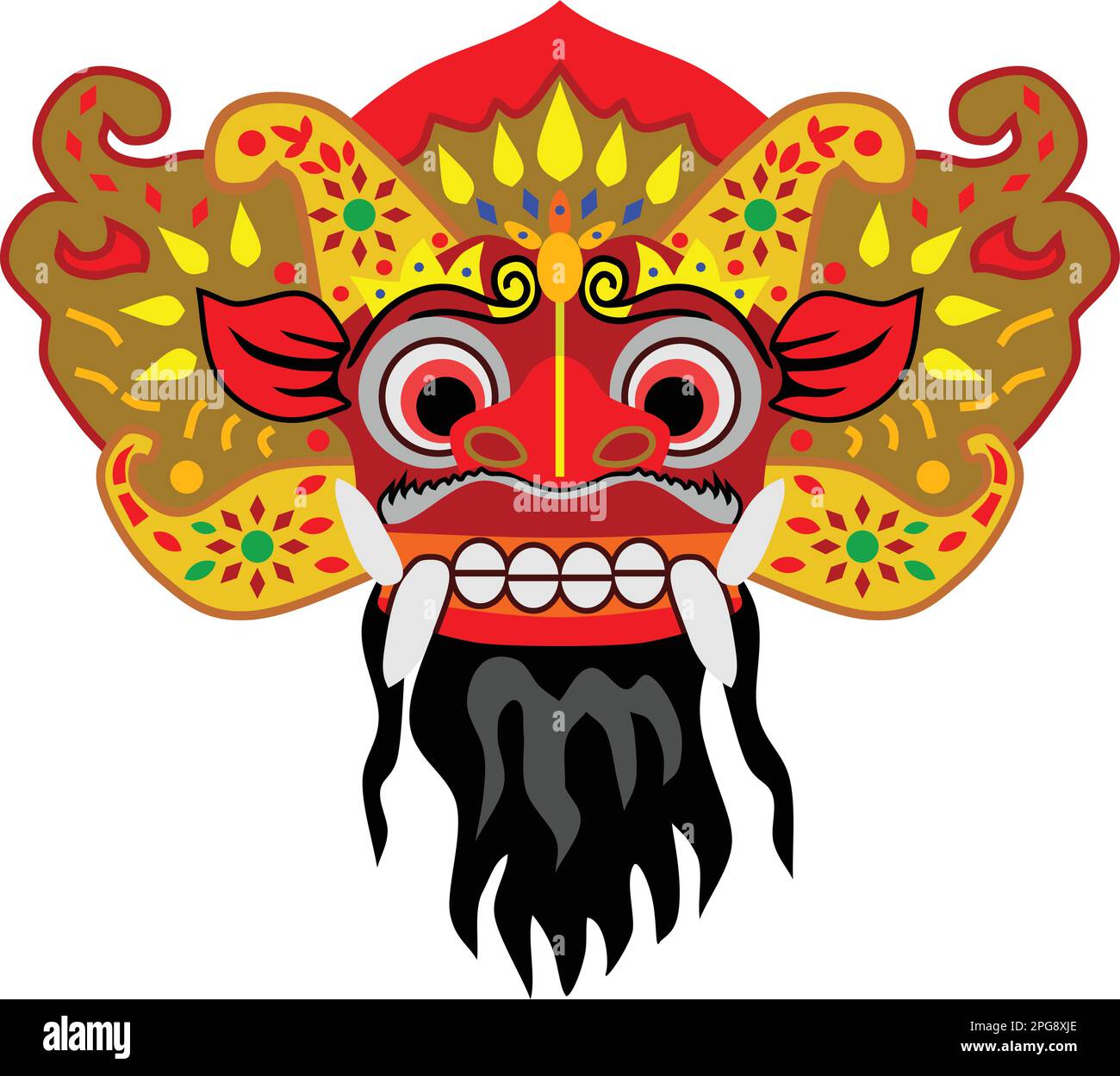 Balinese Traditional Mask Vector Stock Vector Image & Art - Alamy