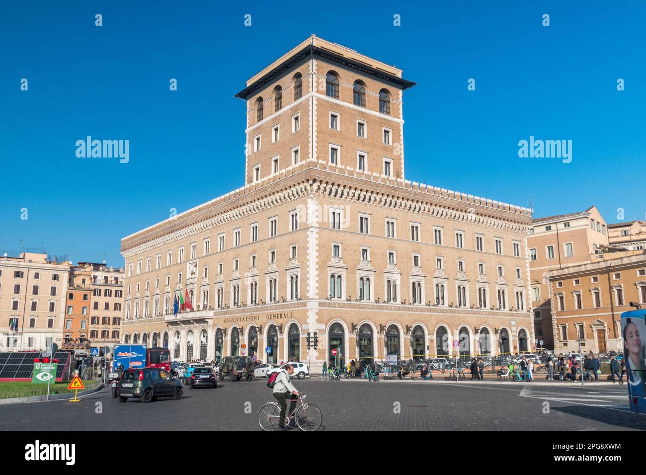 Rome, Italy - December 7, 2022: General Insurance Building (Palazzo ...