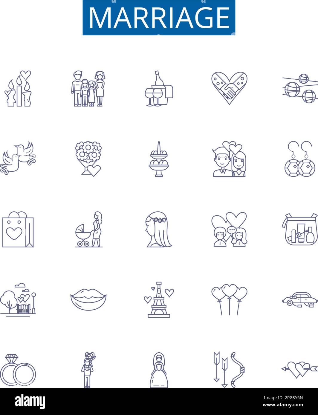 Wedlock icons Stock Vector Images - Alamy