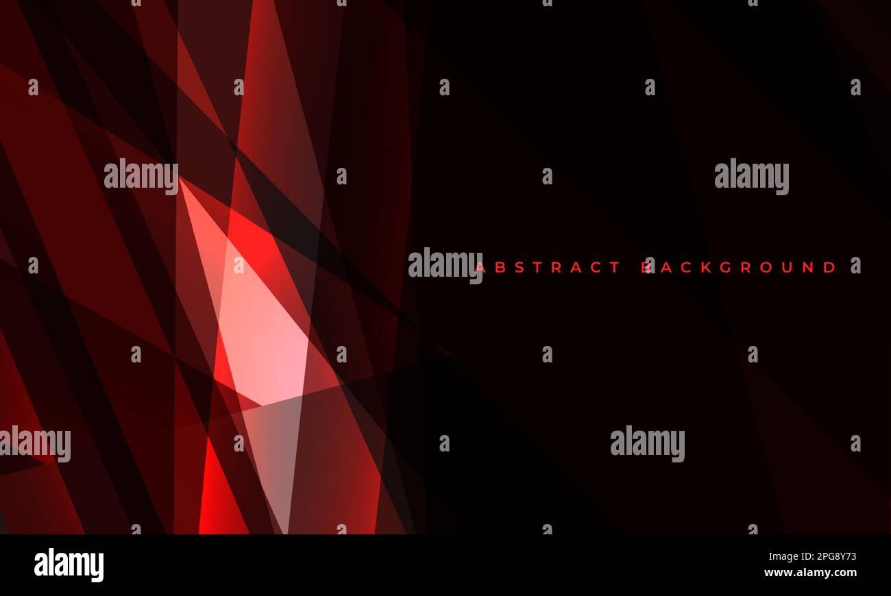 Abstract dark red background with geometric dynamic glowing polygonal shapes. Modern trandy ...