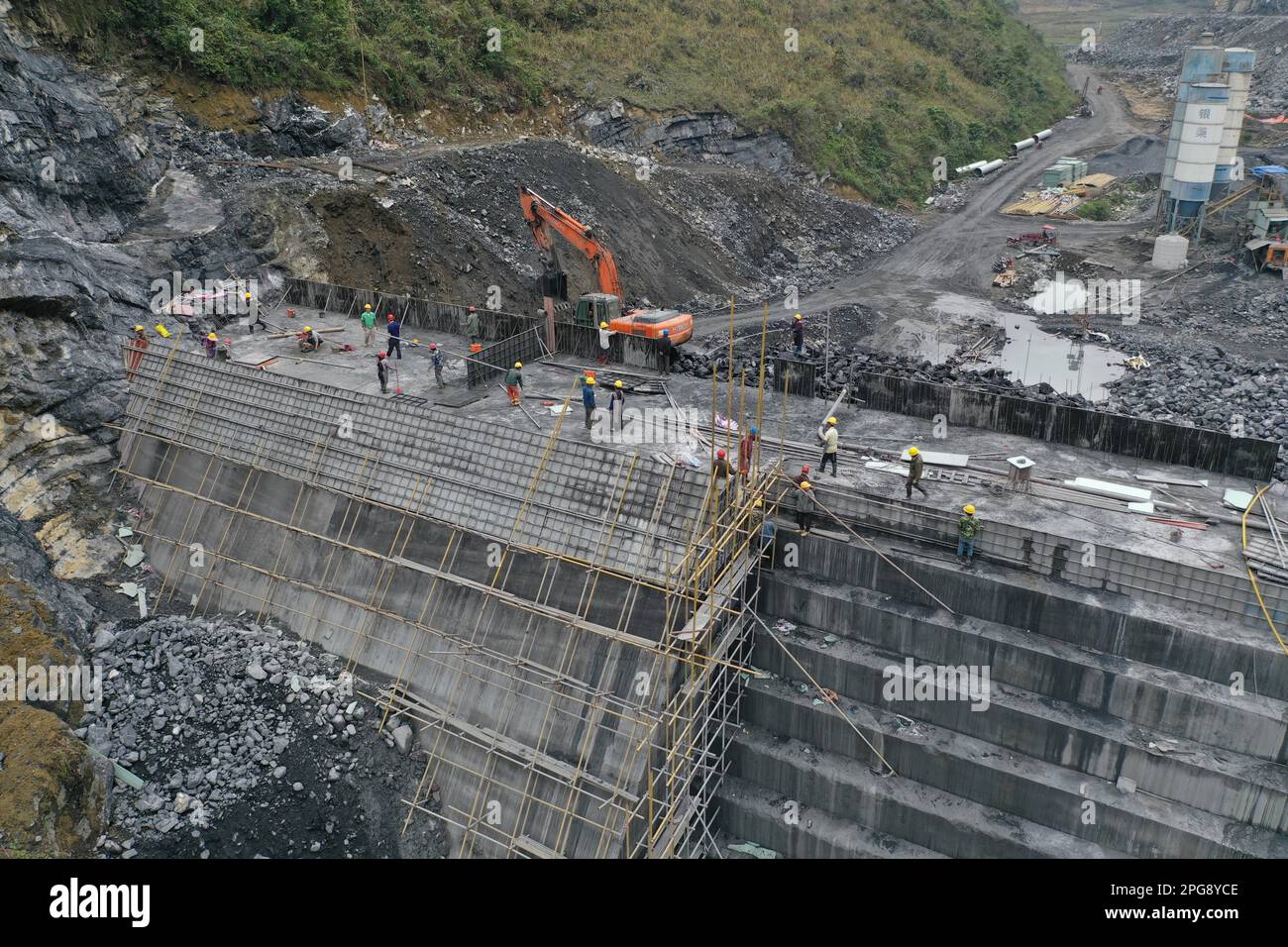 Water supply construction on the karst hi-res stock photography and images - Alamy