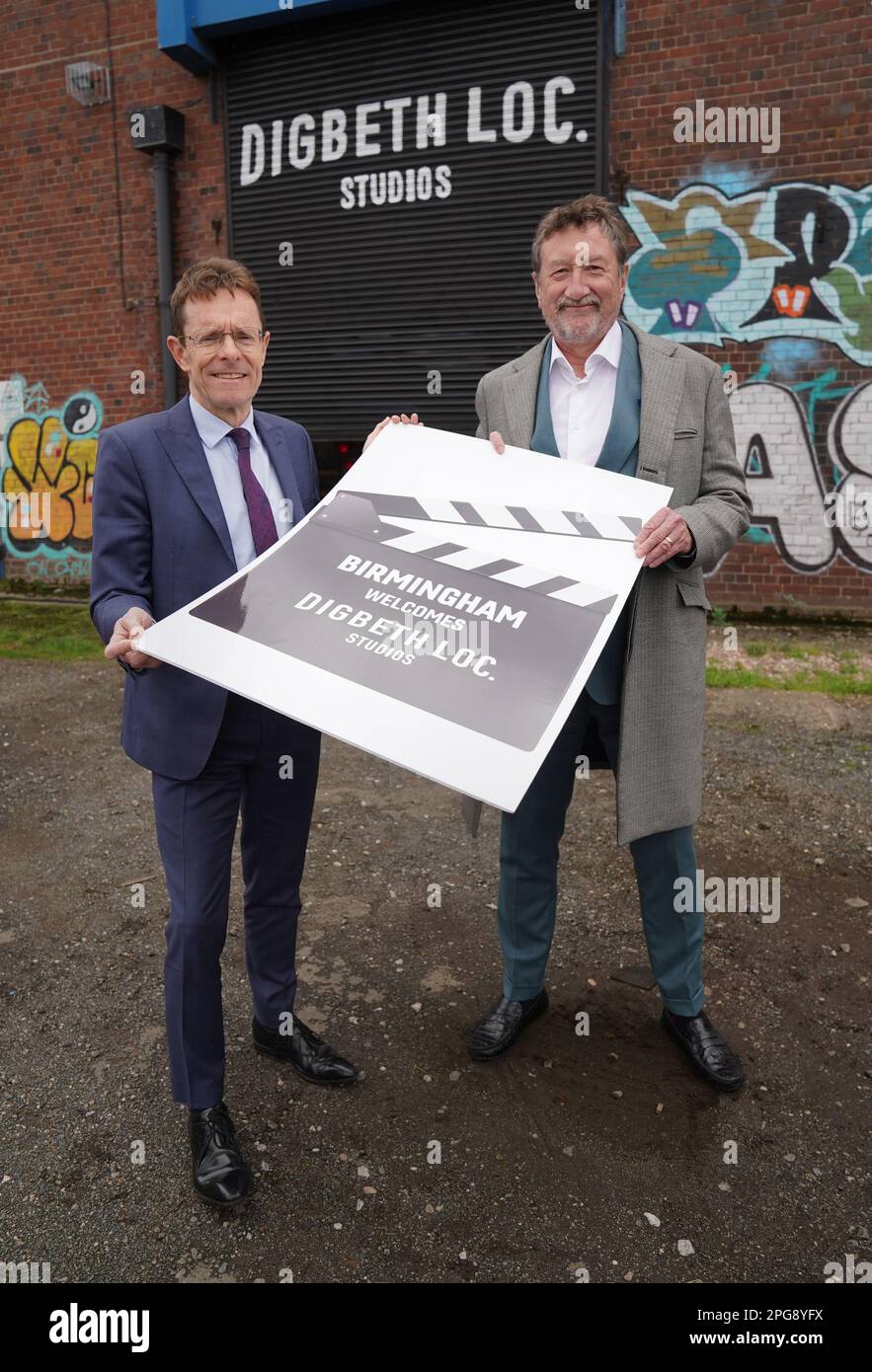West Midlands Mayor Andy Street (left) and Peaky Blinders creator ...