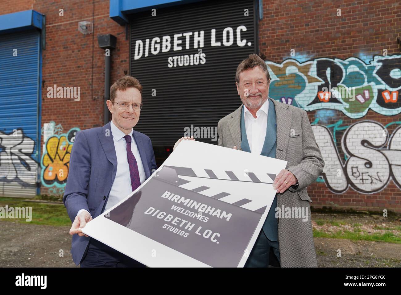 West Midlands Mayor Andy Street (left) and Peaky Blinders creator ...