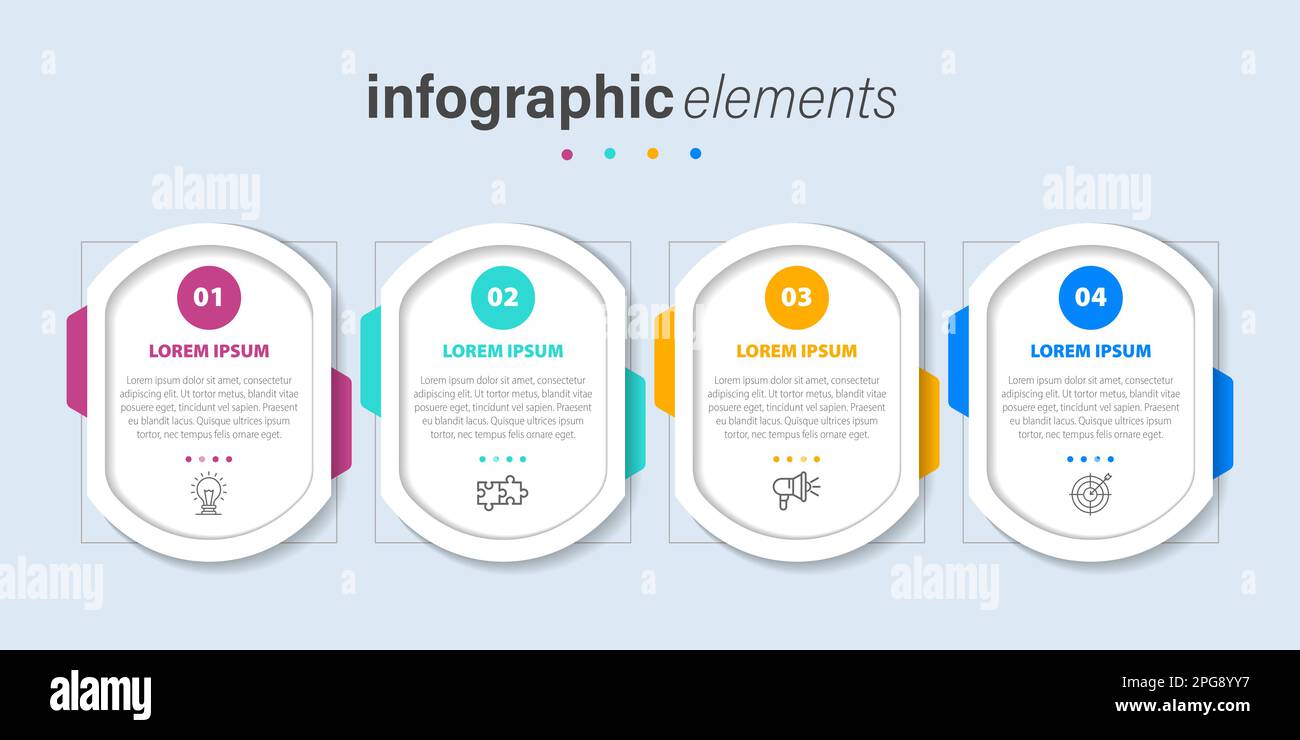 Business data visualization. Process chart. Abstract elements of graph ...