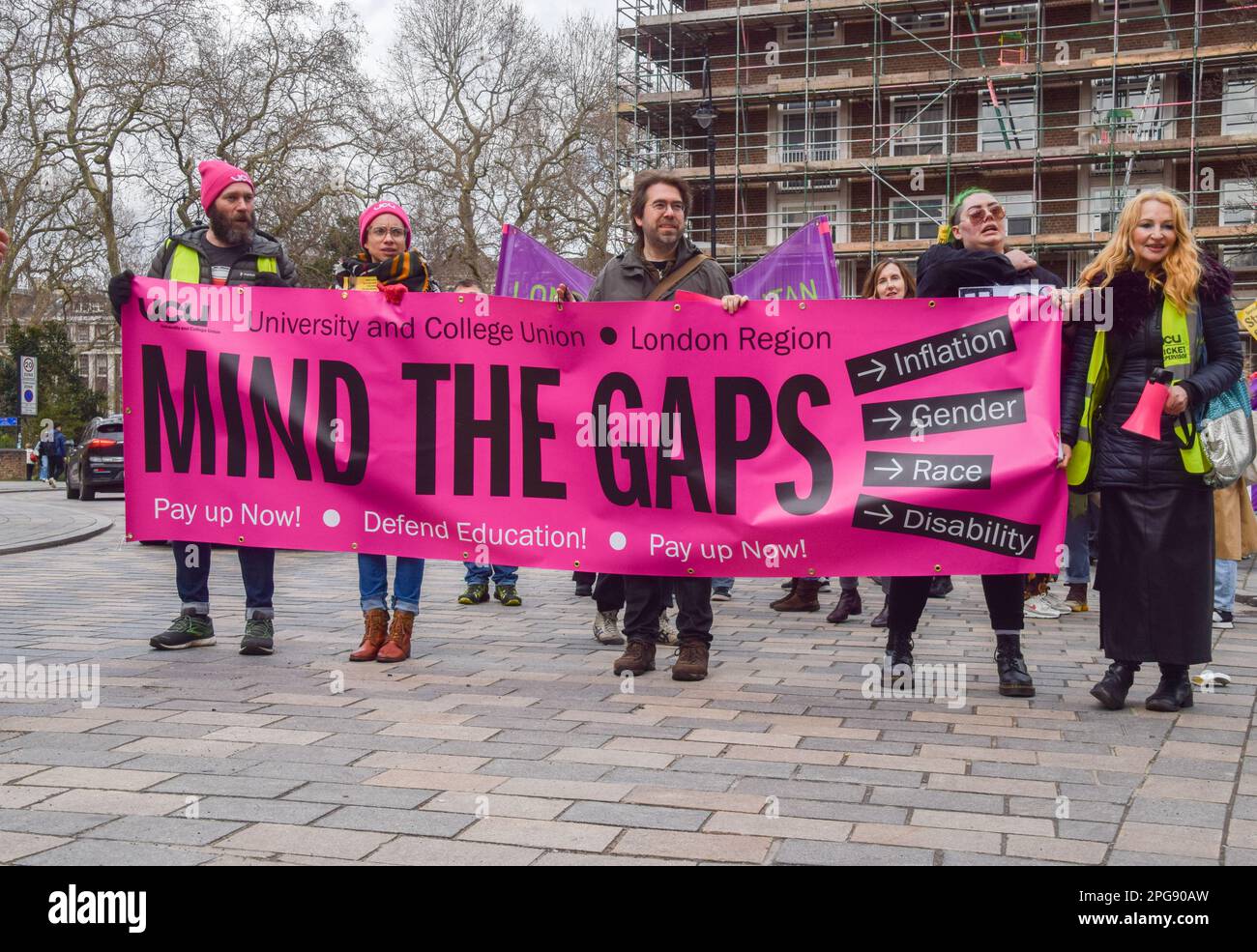 London, UK. 21st March 2023. University and College Union (UCU) members ...