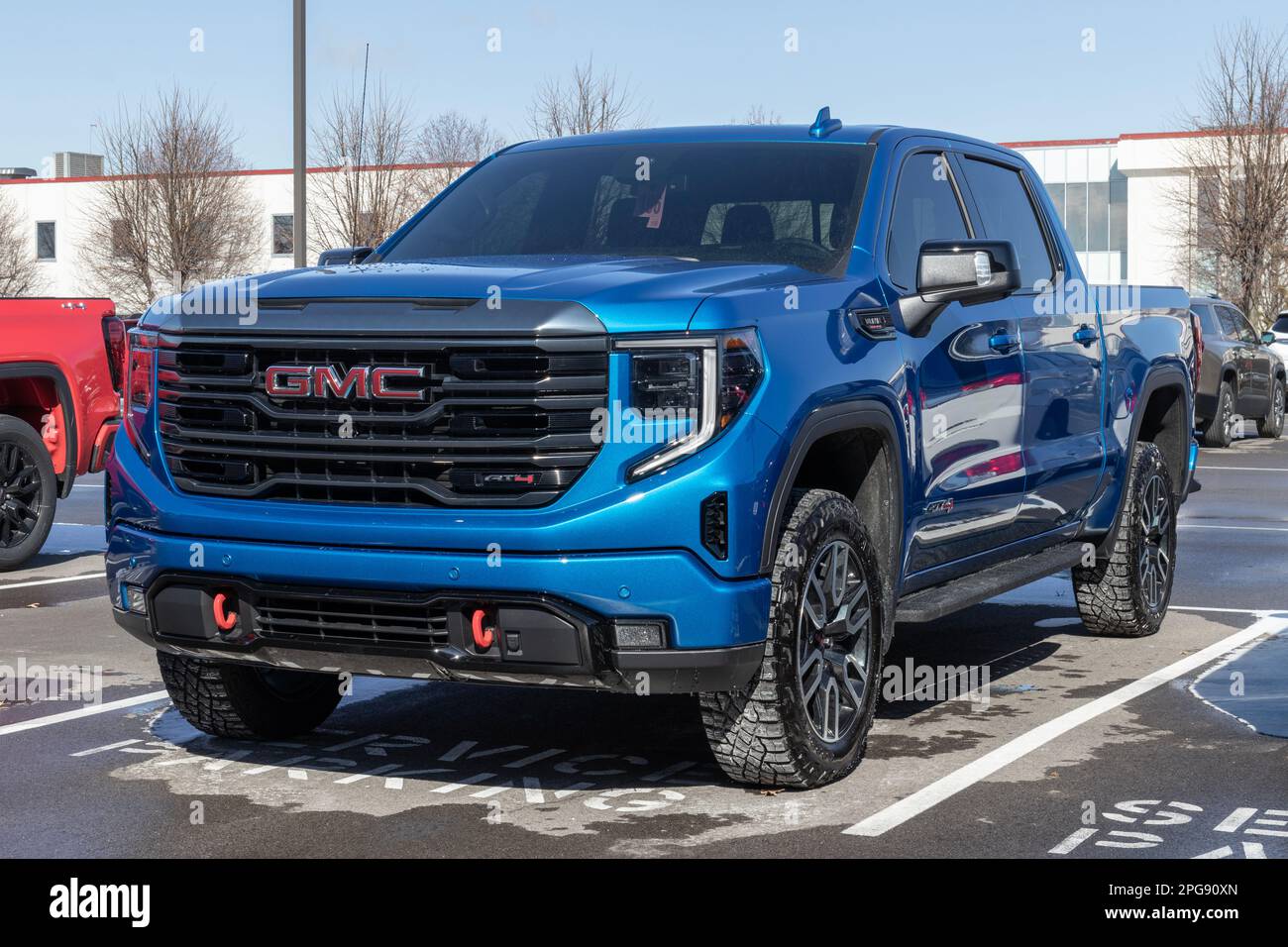 Carmel - Circa March 2023: GMC Sierra 1500 pickup display at a ...