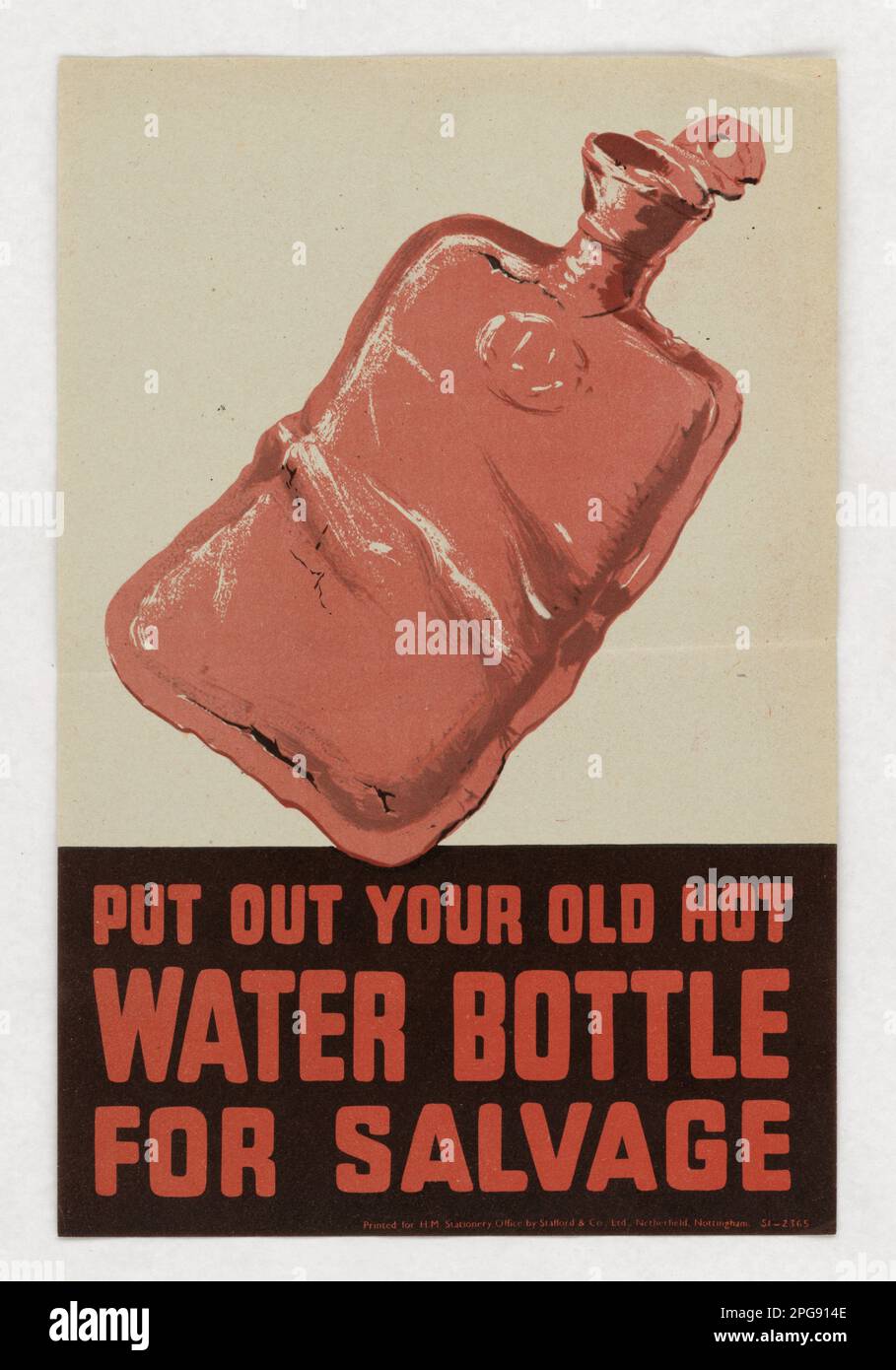 Put out your old hot water bottle for salvage hi-res stock photography ...