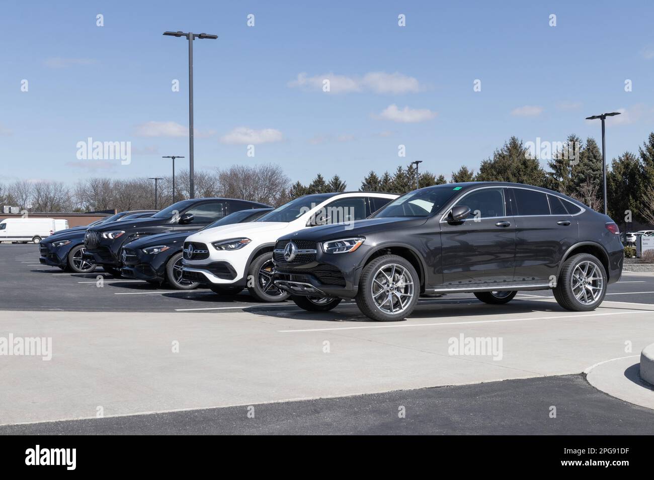 Indianapolis - Circa March 2023: Mercedes-Benz dealership. Mercedes ...
