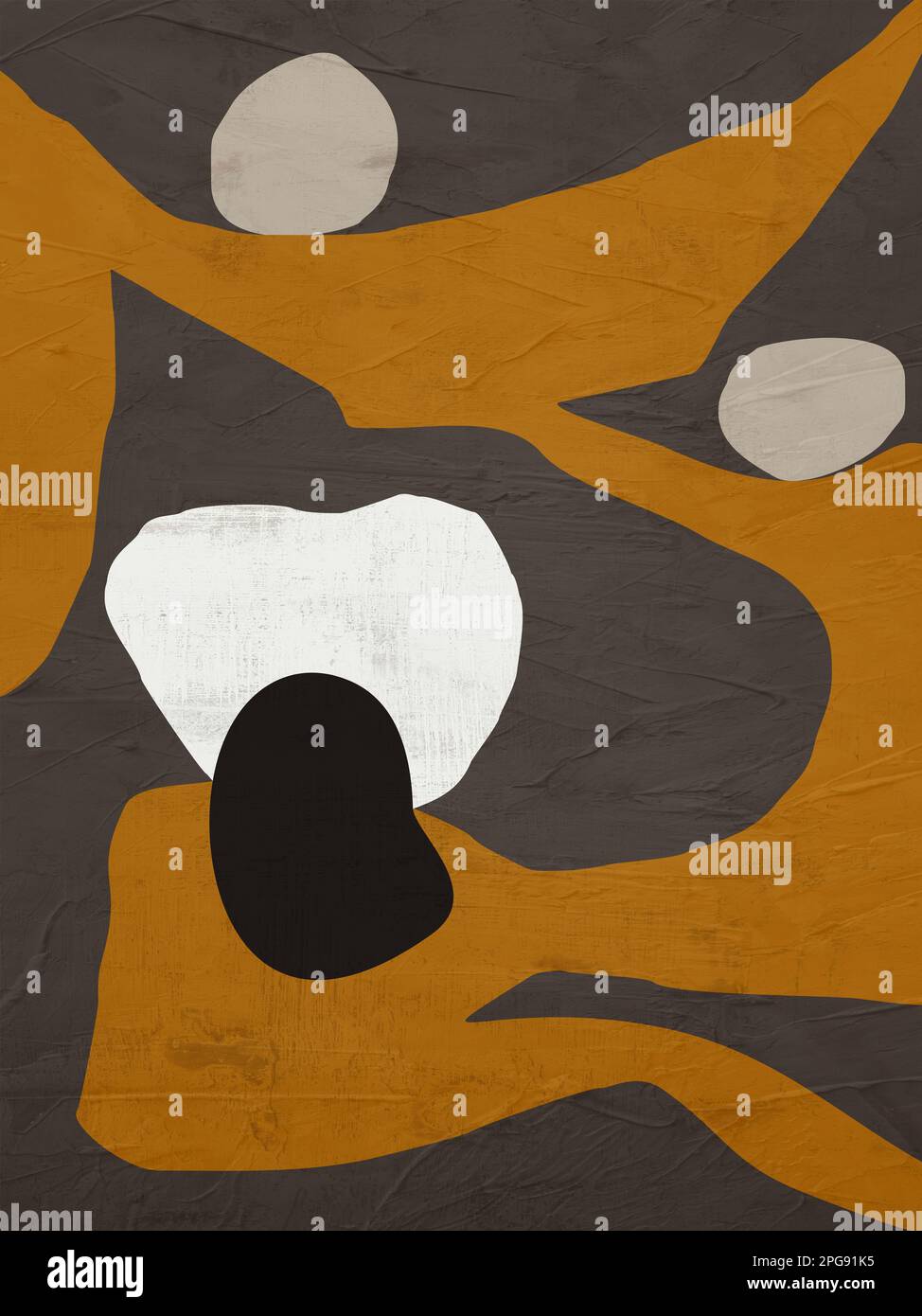 Beautiful organic geometric abstract art, trend, modern, perfect for ...