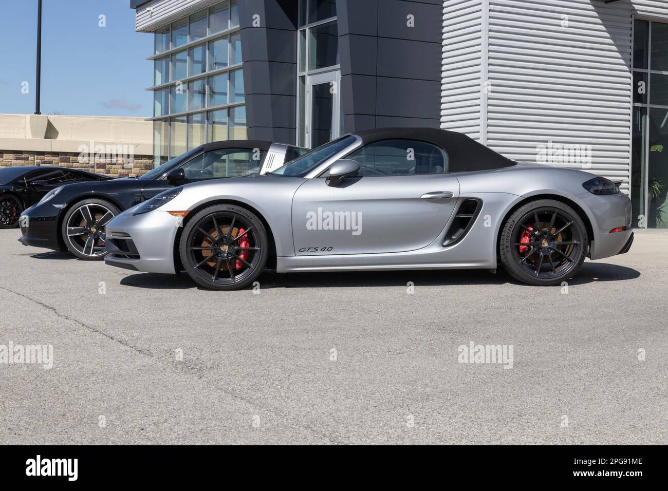 Indianapolis - Circa March 2023: Porsche 718 Cayman GTS 4.0 display at ...