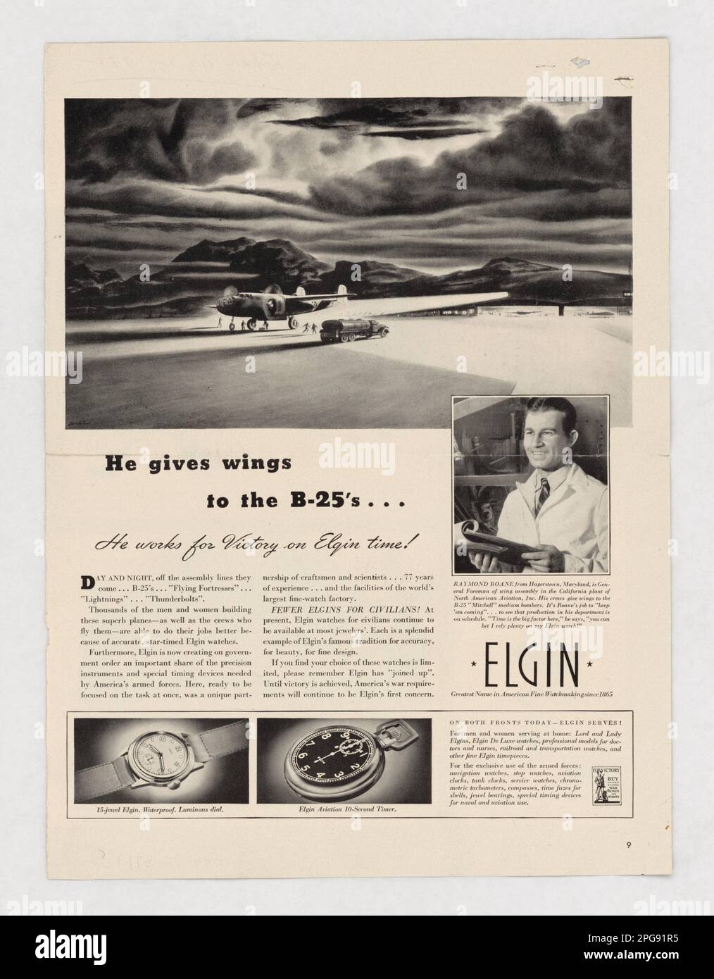 He Gives Wings to the B-25's. 1942 - 1945. Office for Emergency ...