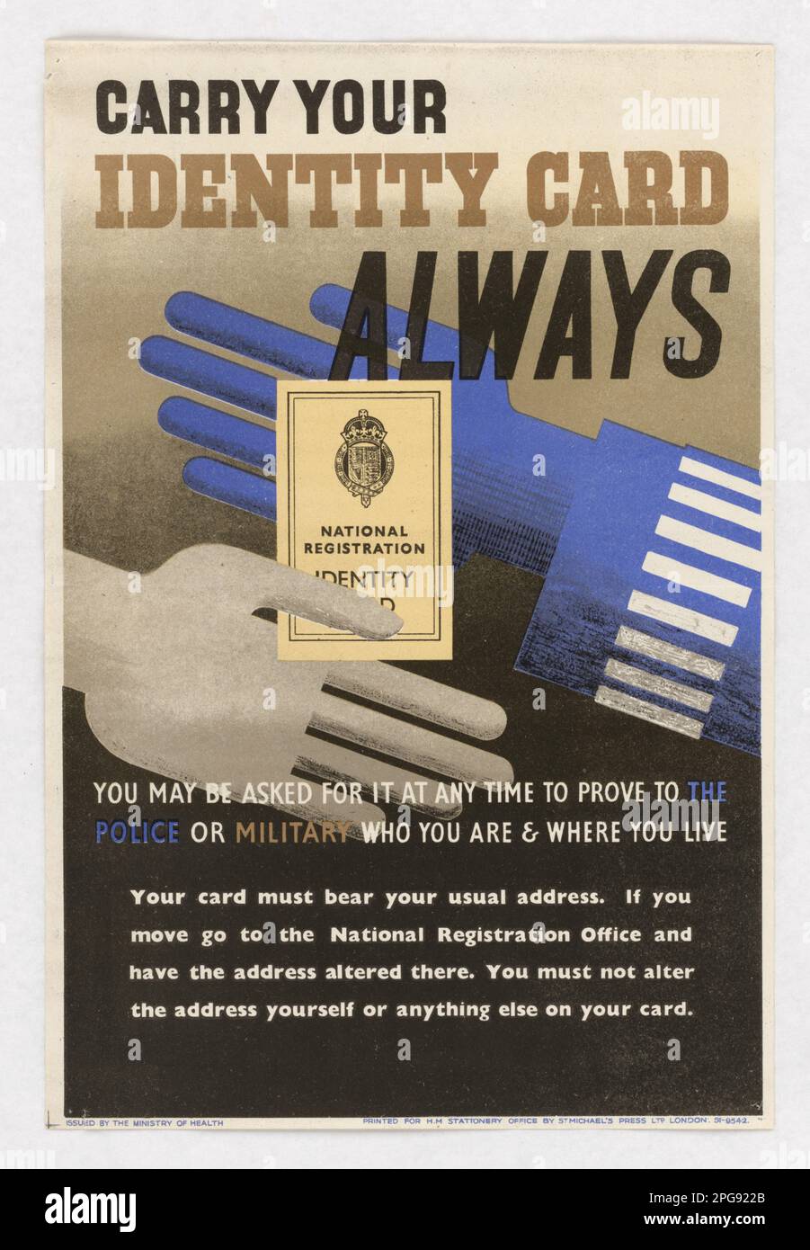 Carry your identity card always hi-res stock photography and images - Alamy