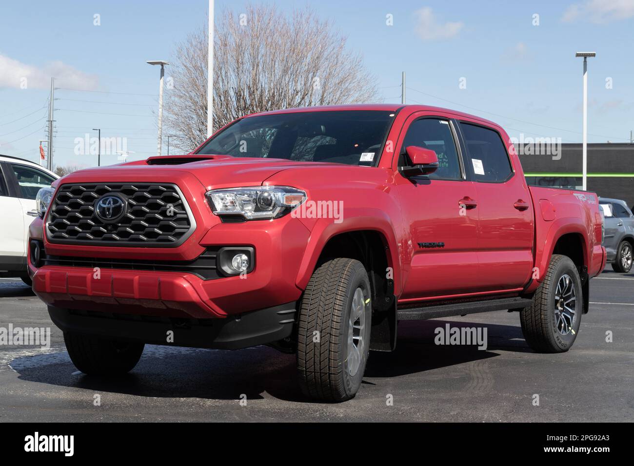 Indianapolis - Circa March 2023: Toyota Tacoma display. Toyota offers ...