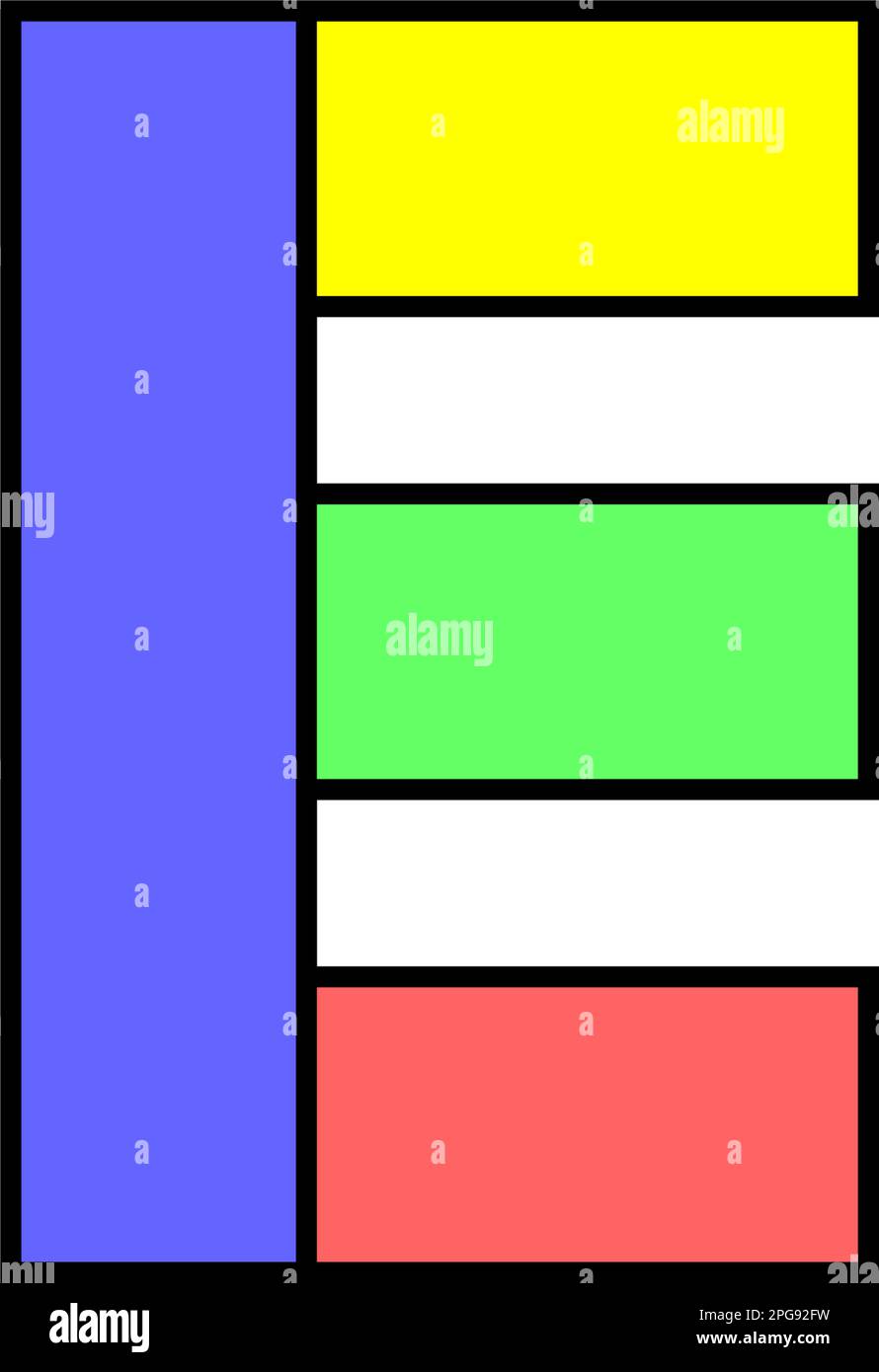 Font alphabet folded from colored paper, letter made in multi-colored ...