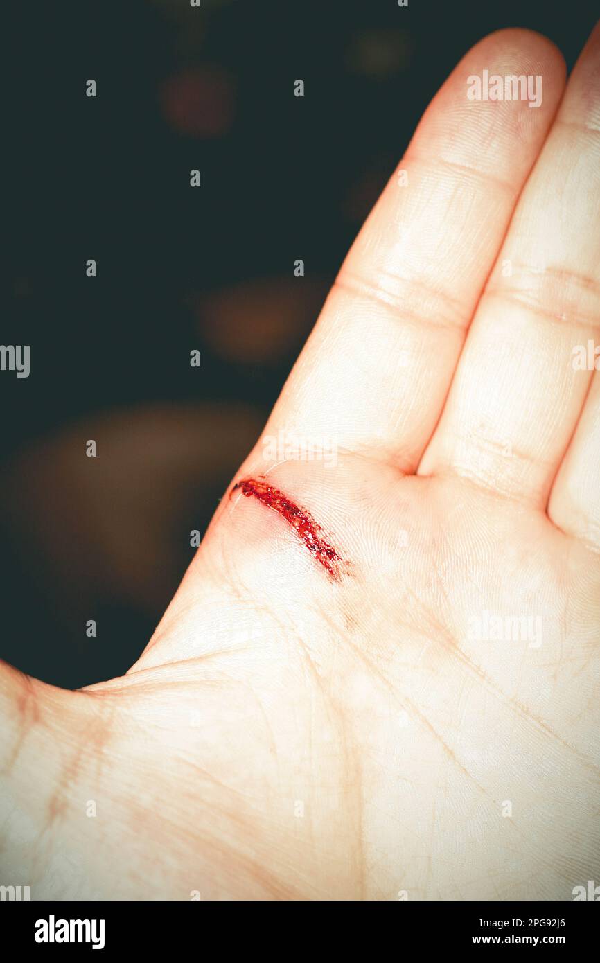Real Hand Cut With Blade