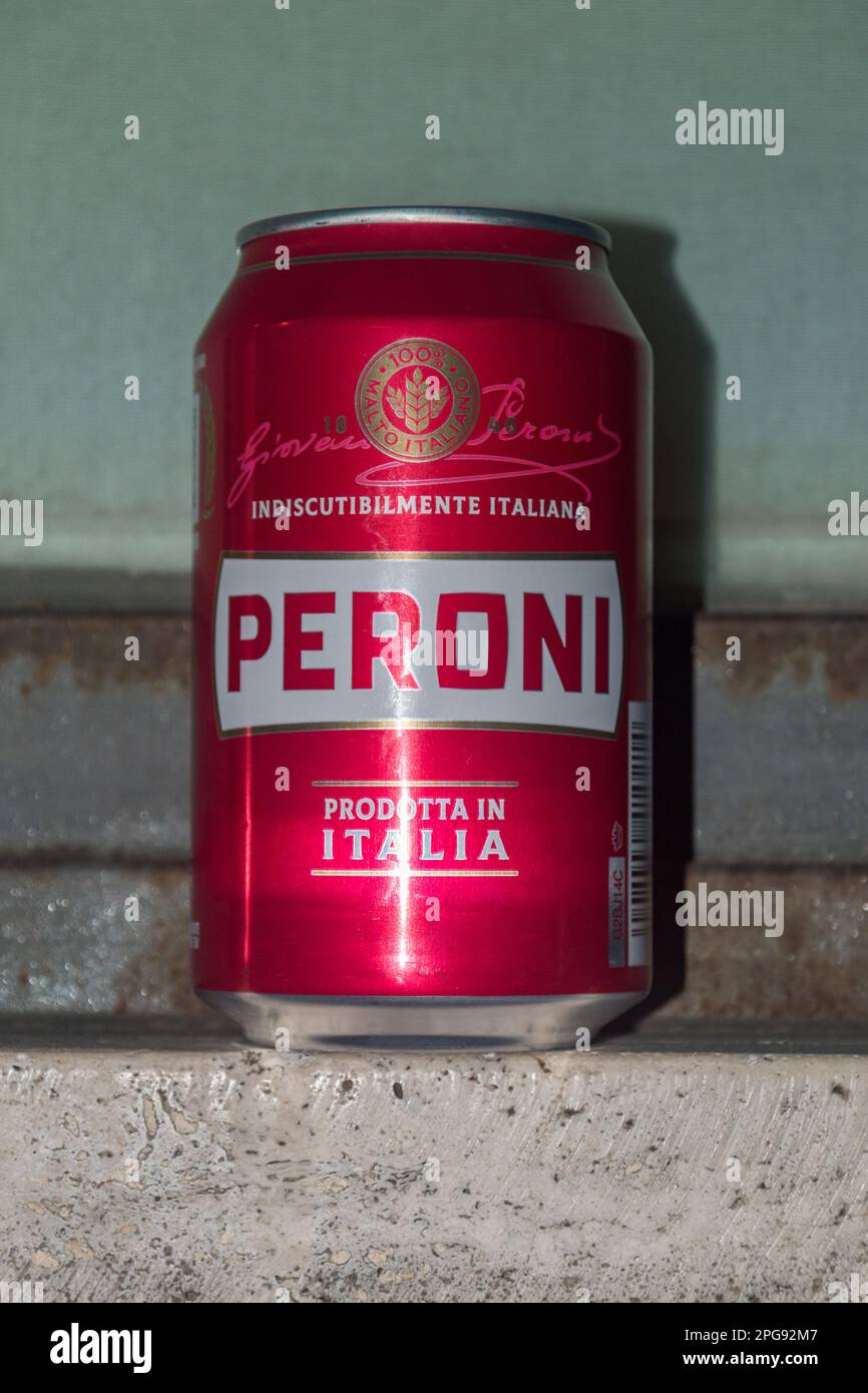 Peroni can hi-res stock photography and images - Alamy