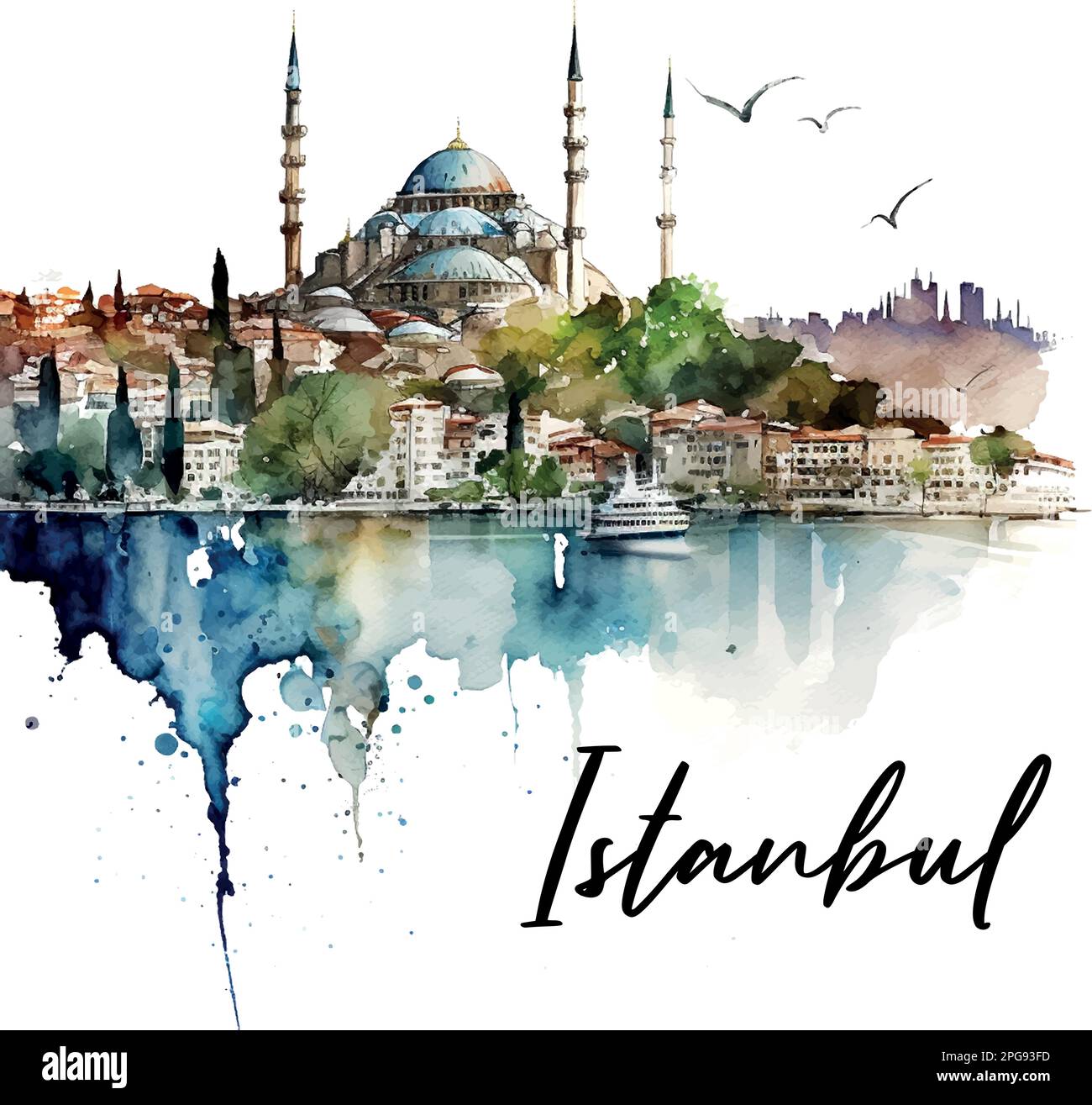 Turkish scenery Stock Vector Images - Alamy