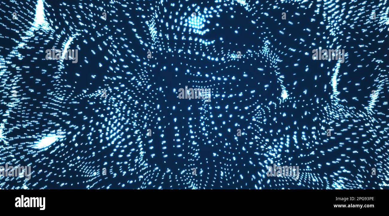 Abstract science or technology background. Graphic design. Network illustration with particle ...