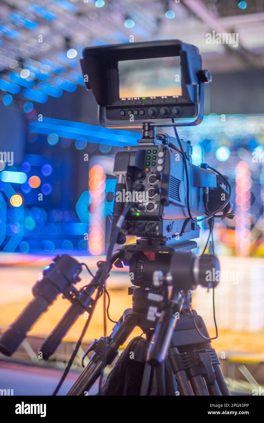 preparation for shooting a concert on television Stock Photo - Alamy