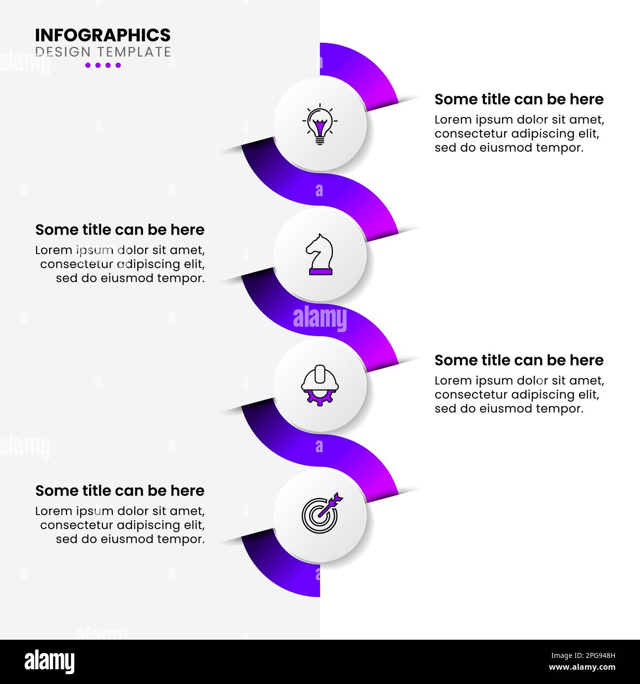 Infographic template with icons and 4 options or steps. Can be used for ...