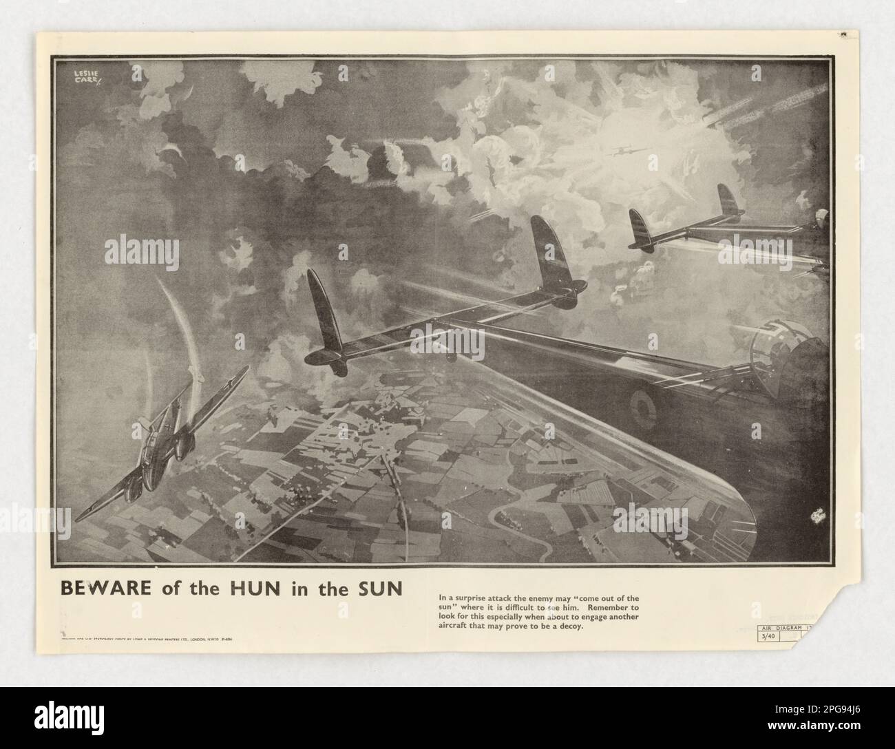 Beware of the Hun in the Sun. Country: UK Artist: Leslie Carr Printed ...