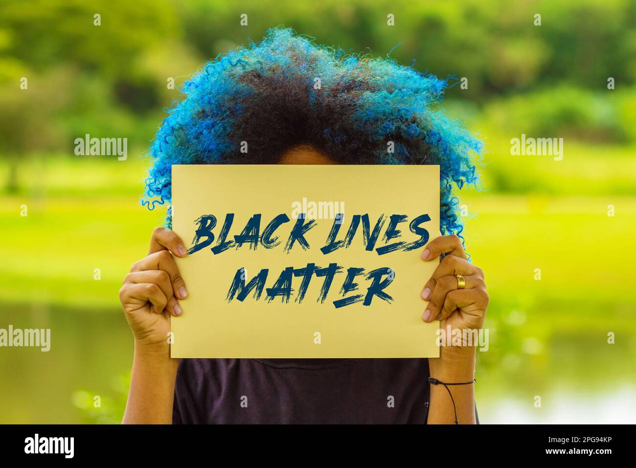Blue lives matter protesters hi-res stock photography and images - Alamy