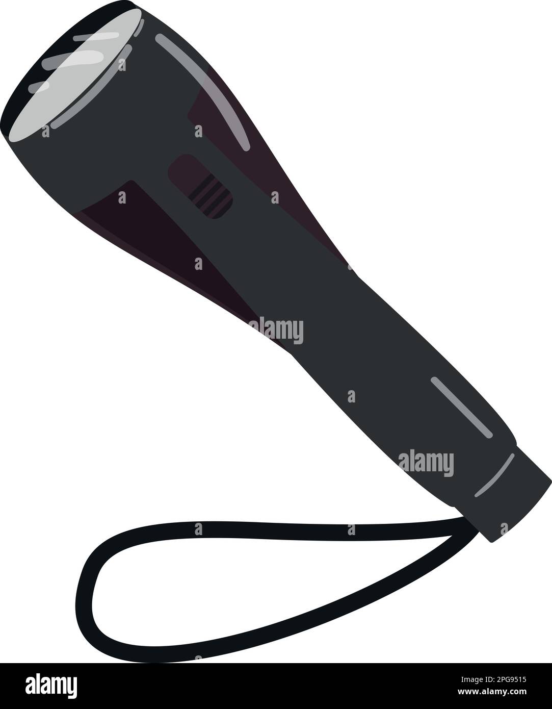 Police flashlight icon cartoon vector. Security equipment Stock Vector Image & Art - Alamy
