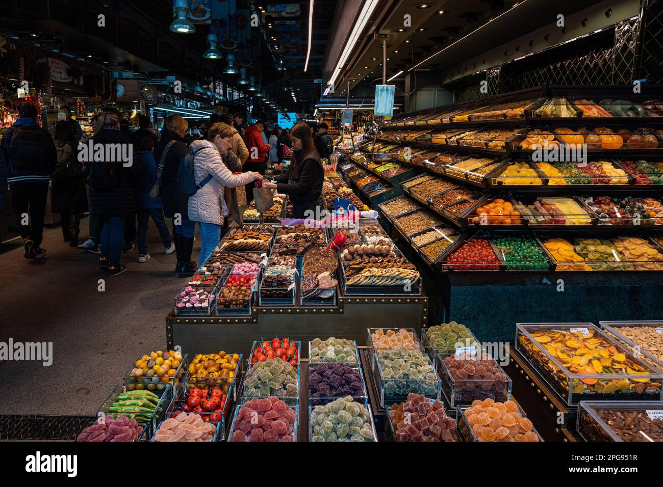 Sweets la boqueria market hi-res stock photography and images - Alamy