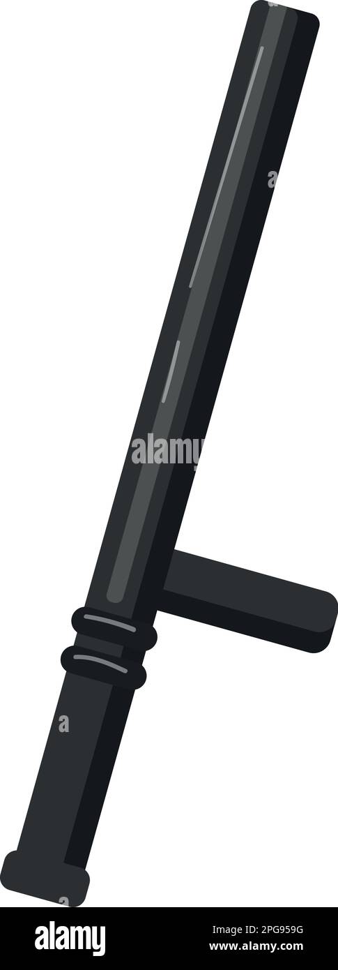 Rubber baton icon cartoon vector. Police equipment Stock Vector Image ...