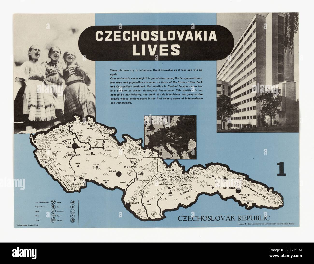 Czechoslovakia 1945 Cut Out Stock Images & Pictures - Alamy