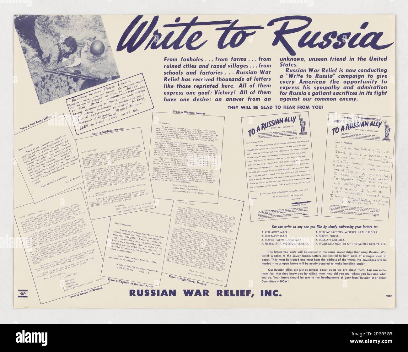 Russian ww2 posters hi-res stock photography and images - Alamy