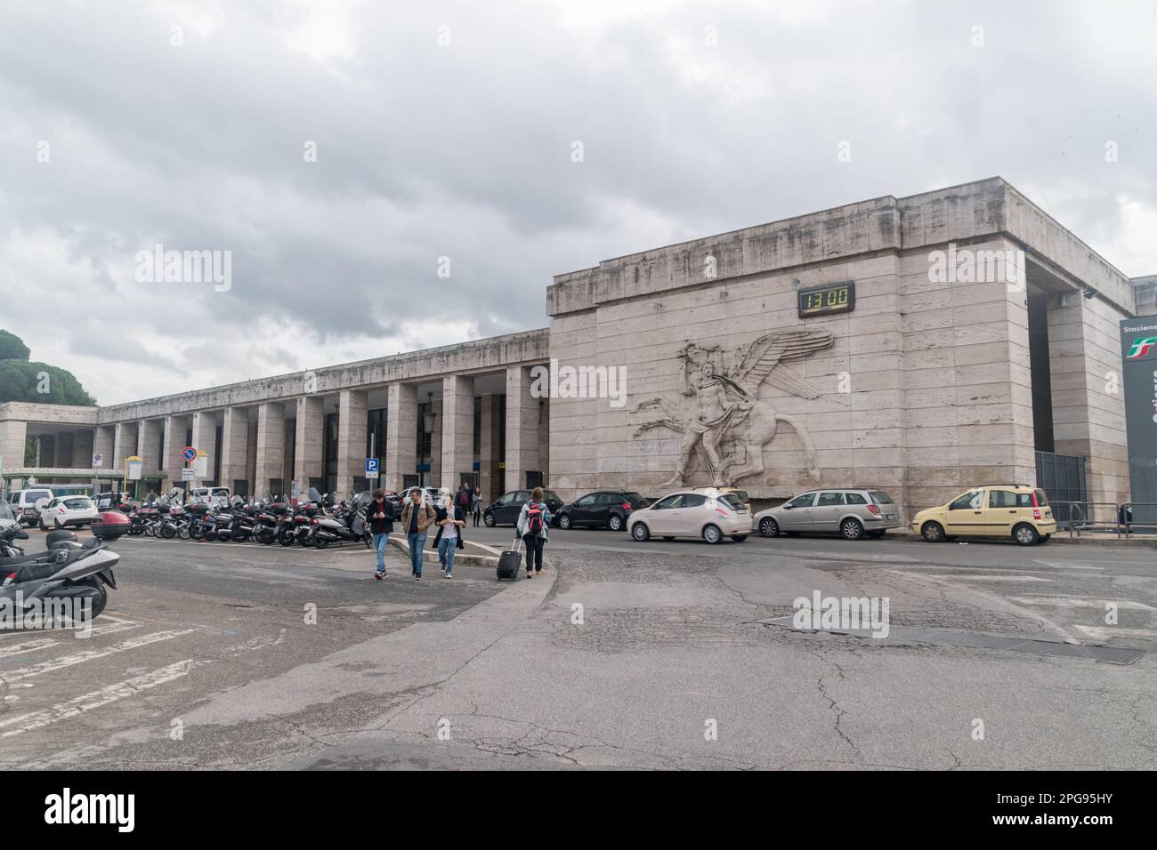 Rome, Italy - December 8, 2022: Roma Ostiense railway station Stock ...