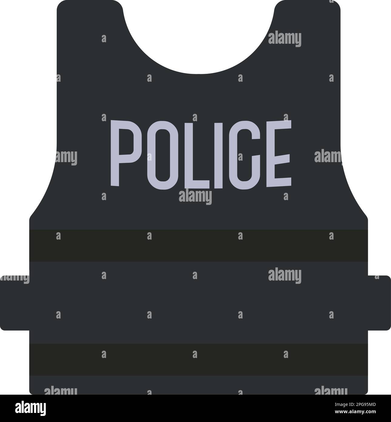 Police bulletproof icon cartoon vector. Police security Stock Vector ...