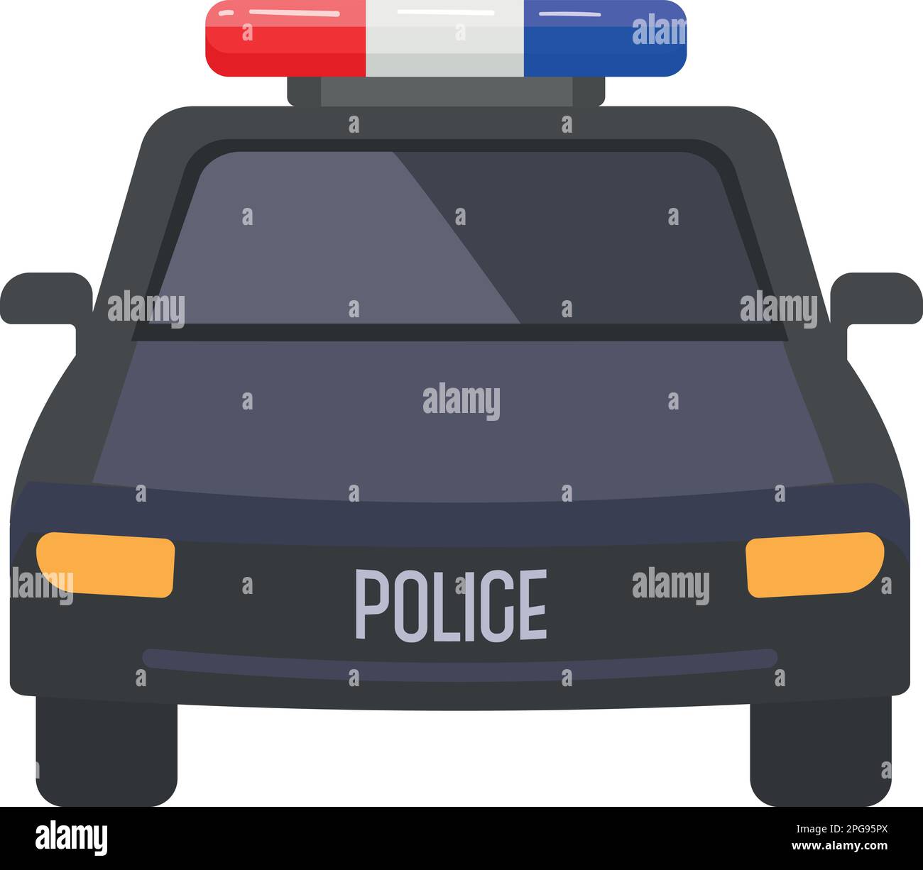 Police car icon cartoon vector. Guard officer Stock Vector Image & Art ...