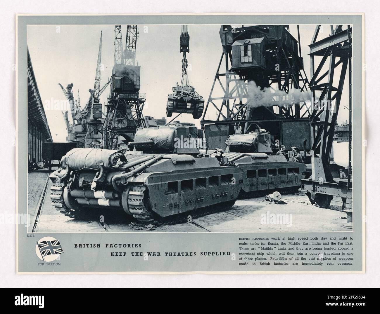 British Factories Keep the War Theatres Supplied. 1942 - 1945. Office ...