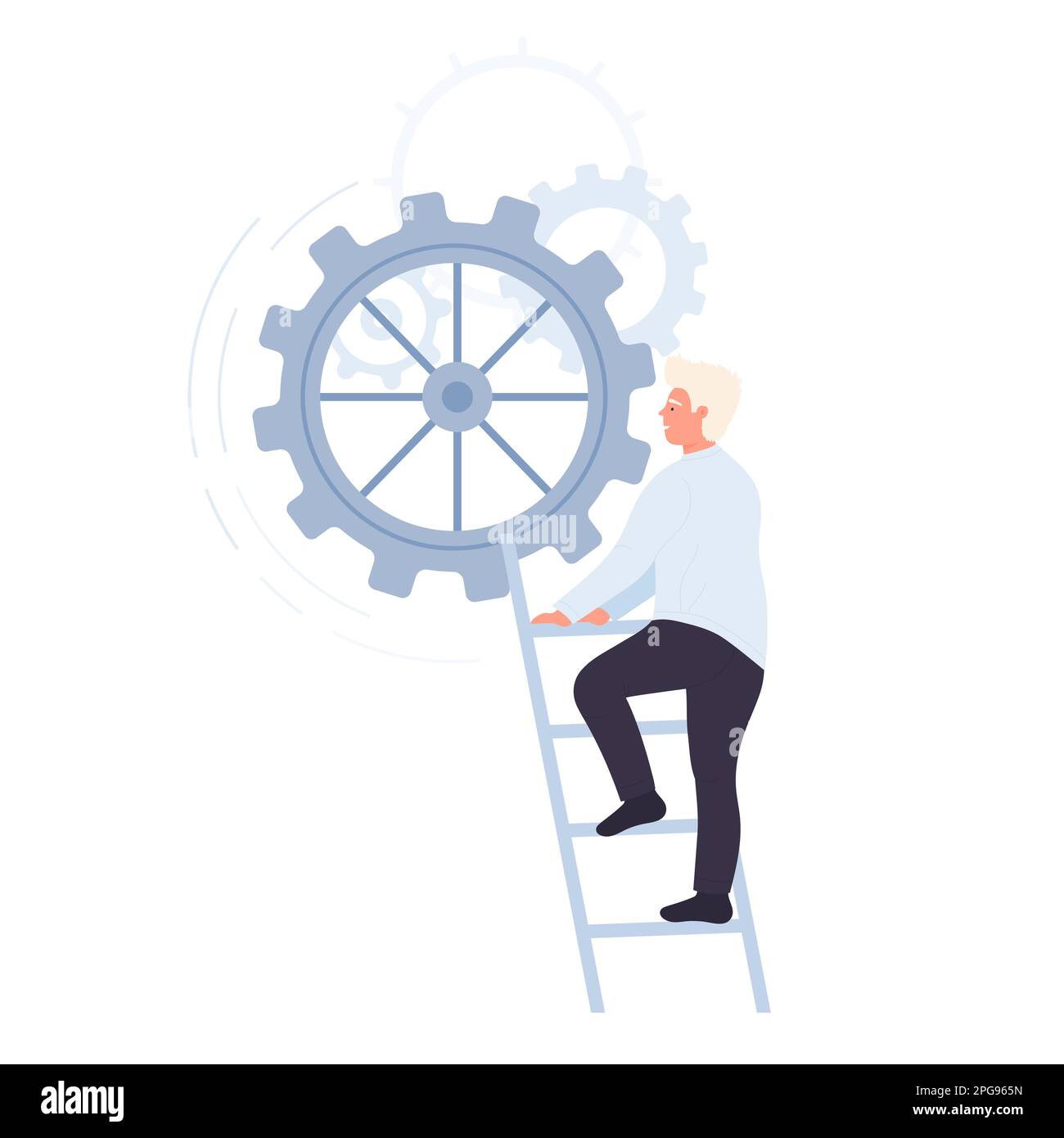 Project Development Strategy Project Manager Business Workflow Vector Illustration Stock