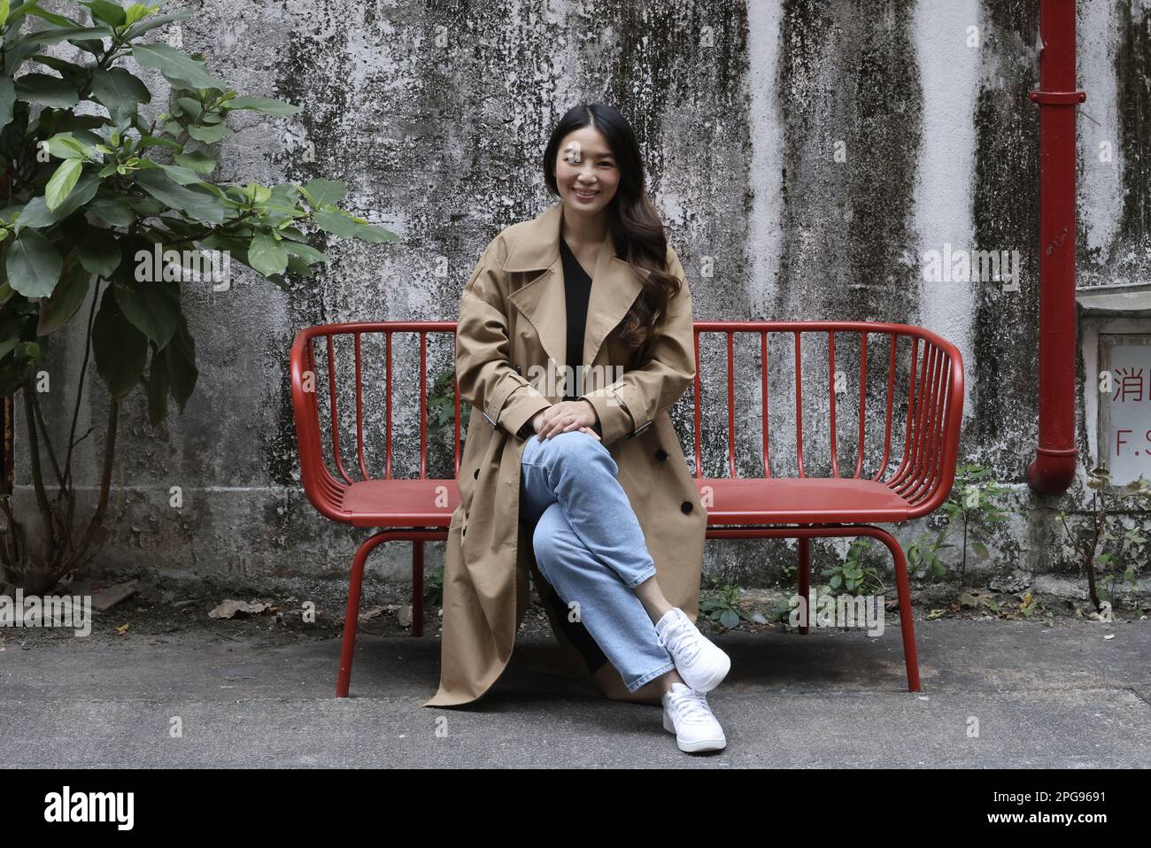 Malaysia-born artist Red Hong Yi, at Sau Wa Fong in Wan Chai. 27FEB23 SCMP / Jonathan Wong Stock ...