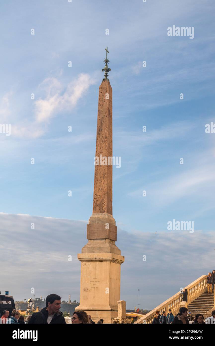 Rome, Italy - December 8, 2022: The Luxor Obelisks (Obelisques de ...