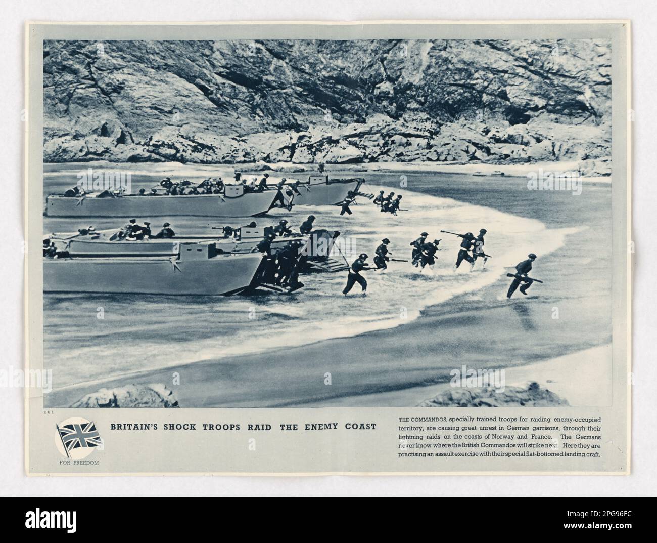 Britain's Shock Troops Raid the Enemy Coast. 1942 - 1945. Office for Emergency Management ...