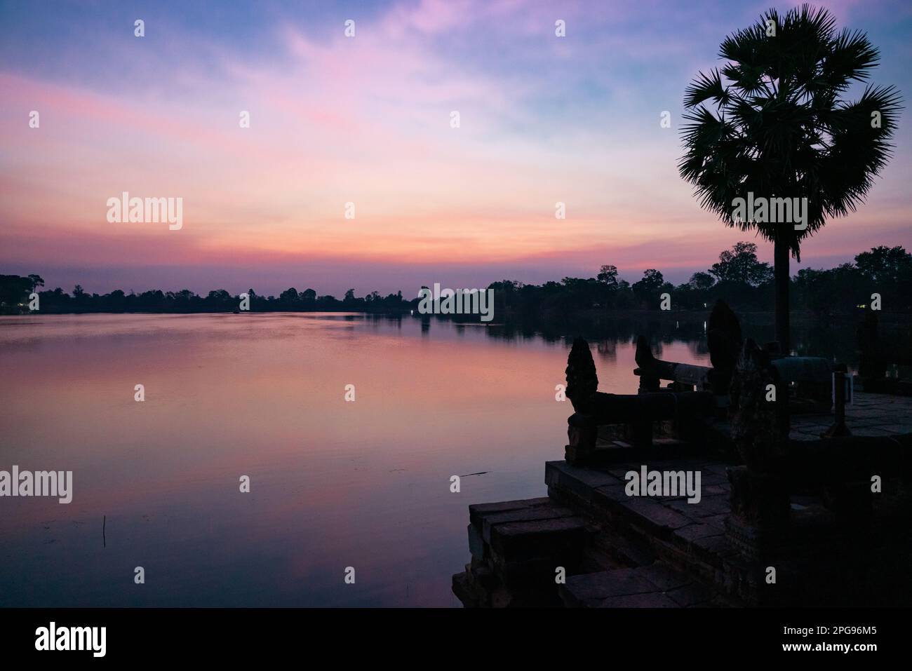 Srah Srang Sunrise, Cambodia Stock Photo - Alamy
