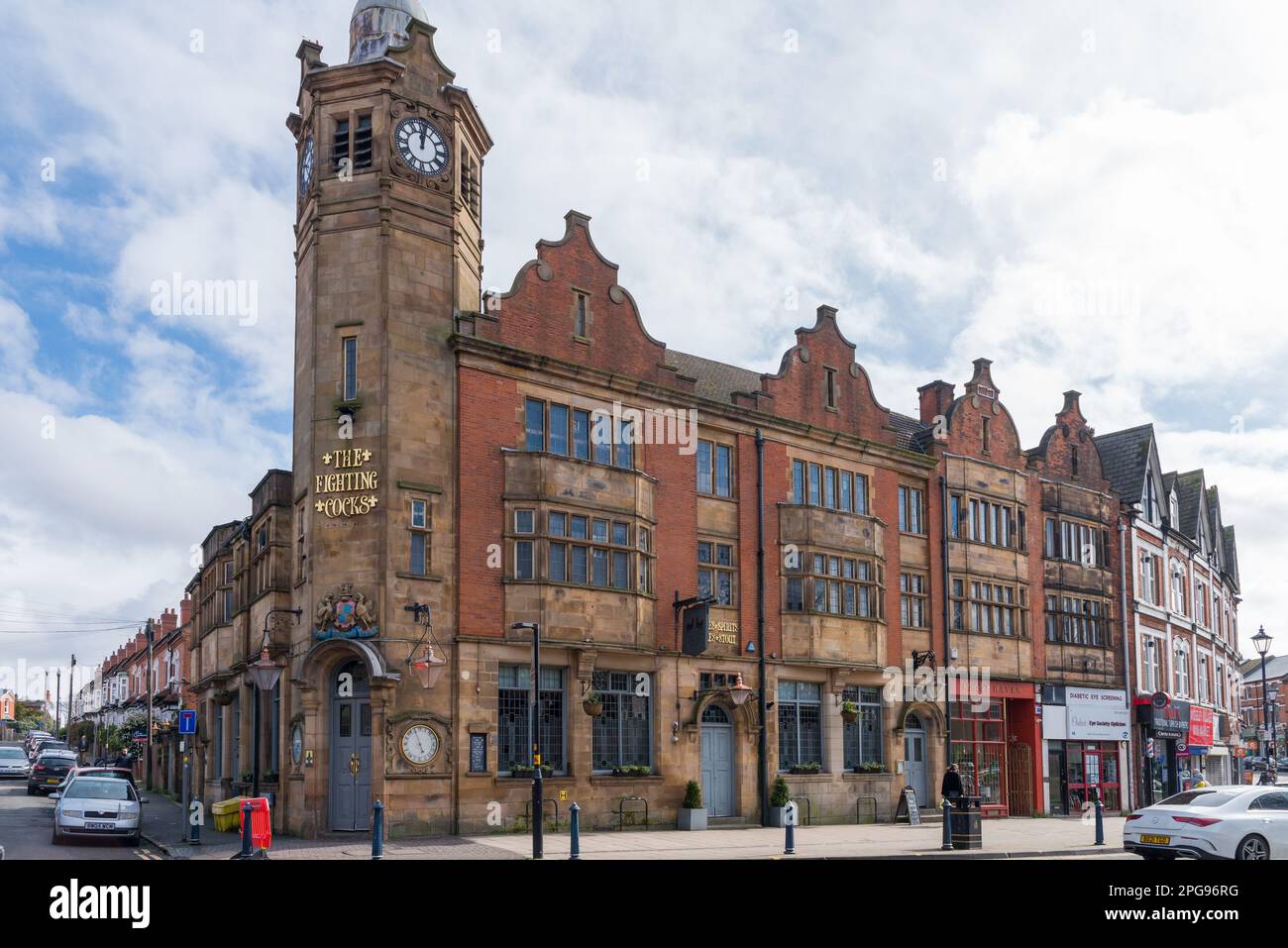The Fighting Cocks pub in Moseley, Birmingham in a victorian building ...
