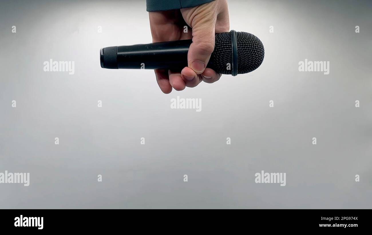 Caucasian Man Dropping the Mic Sequence - Popular Performance All Black ...