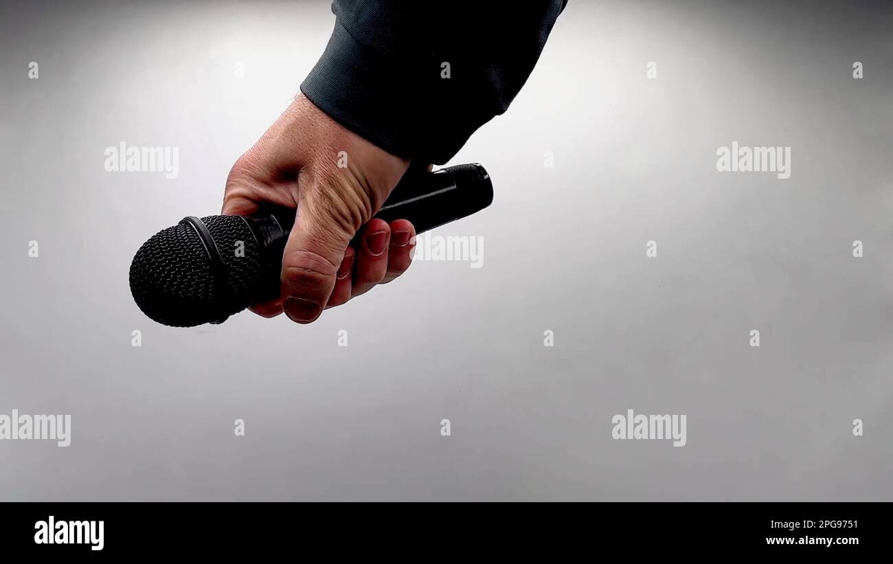 Caucasian Man Dropping the Mic Sequence - Popular Performance All Black ...