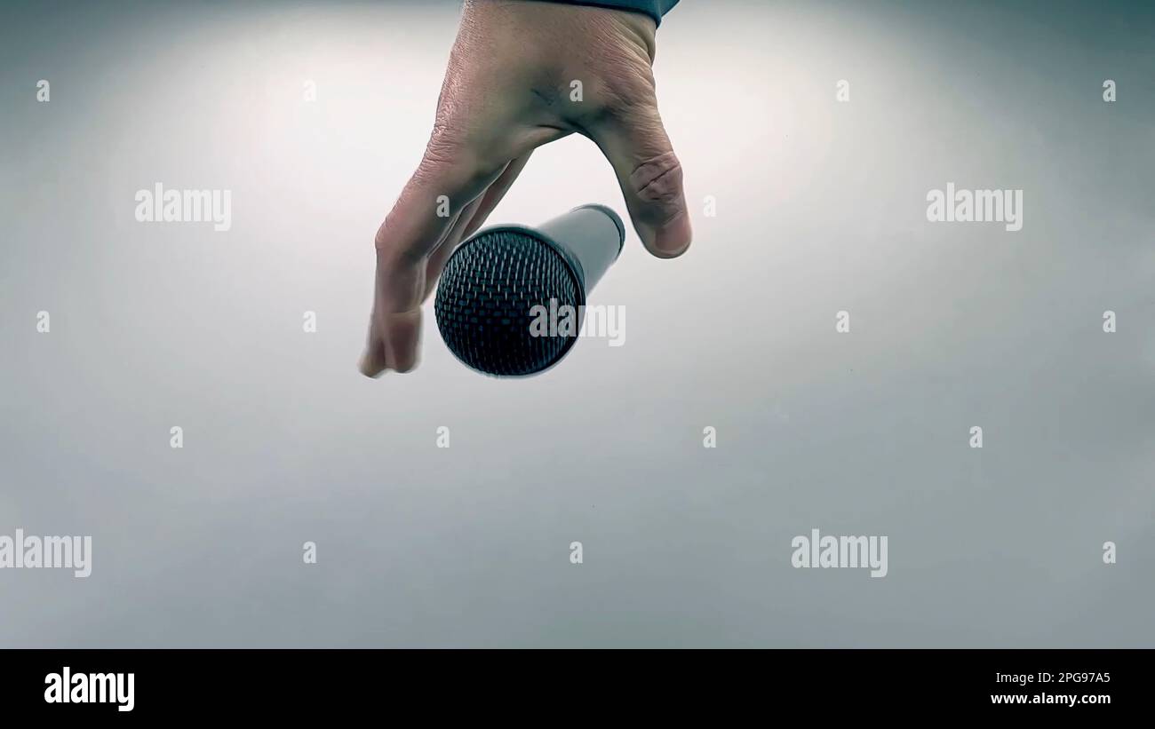 Caucasian Man Dropping the Mic Sequence - Popular Performance All Black ...