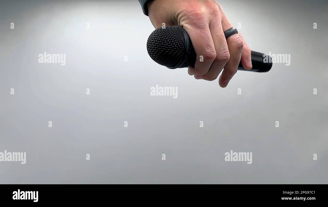 Caucasian Man Dropping the Mic Sequence - Popular Performance All Black ...