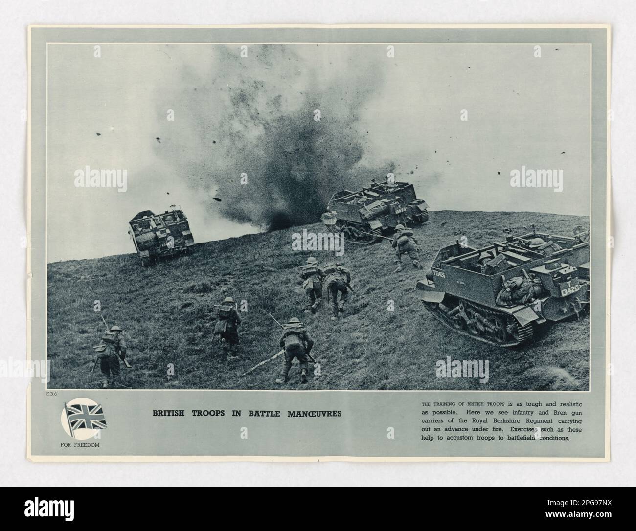 British Troops in Battle Manoeuvres. 1942 - 1945. Office for Emergency ...