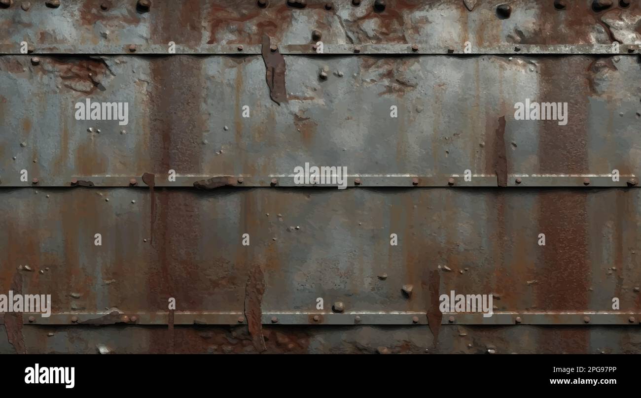 Grunge rusty background. Vector old metal texture Stock Vector Image & Art - Alamy