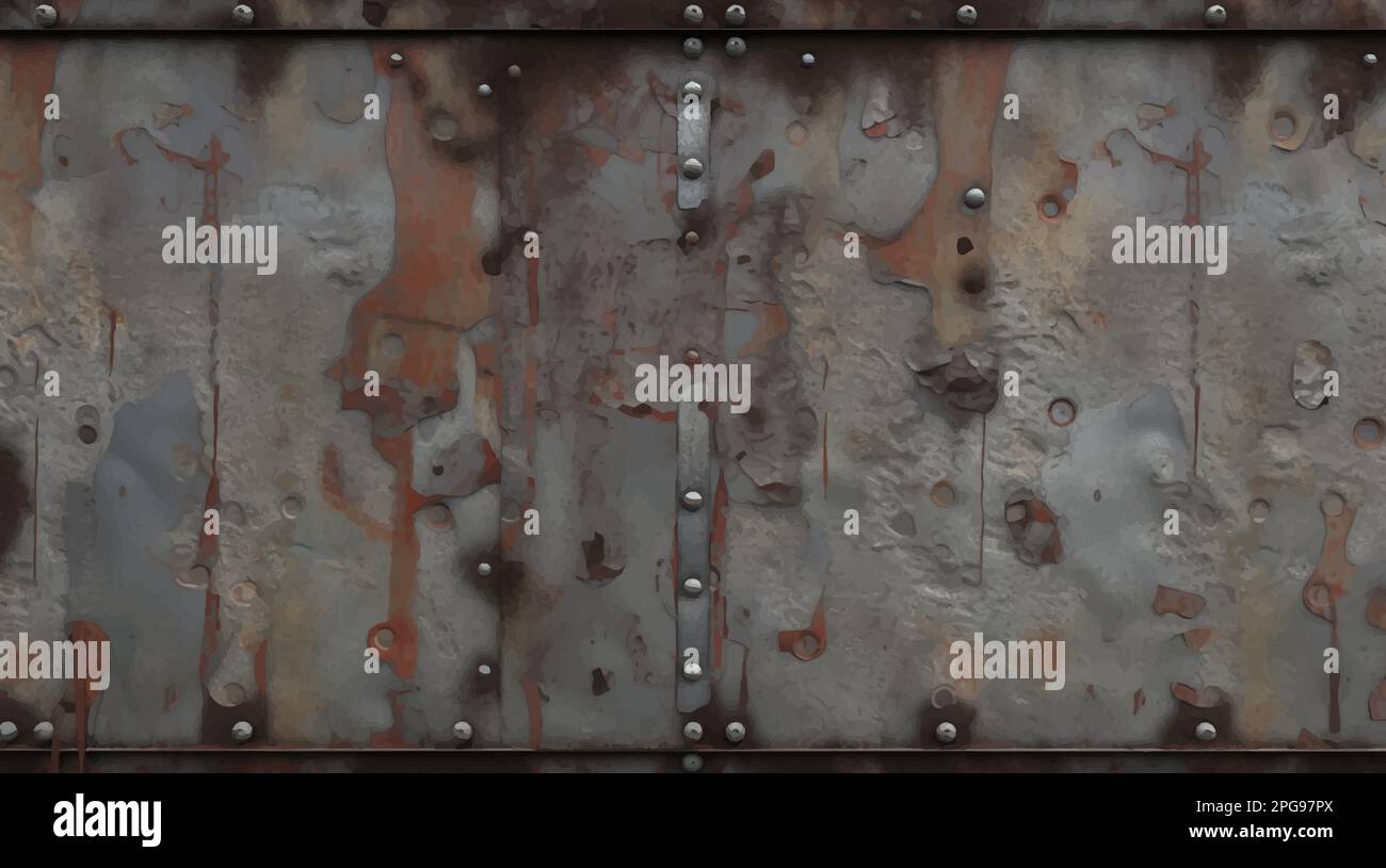 Grunge rusty background. Vector old metal texture Stock Vector Image & Art - Alamy